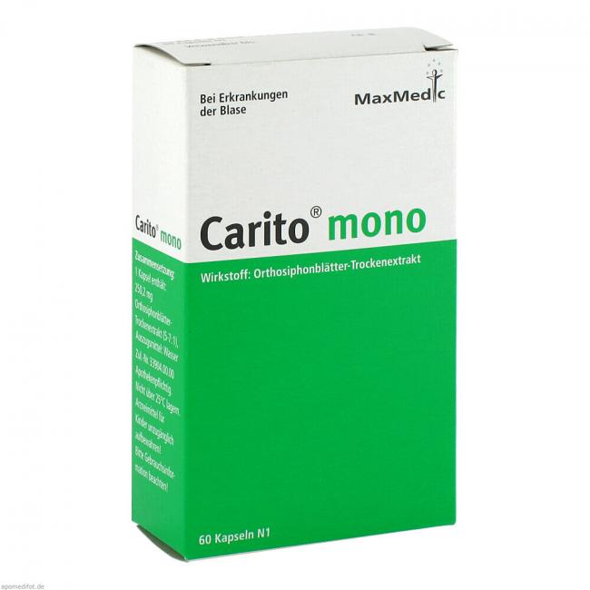 CARITO mono Kapseln (60 St) Preisvergleich, PZN 4908512 · MediPreis.de