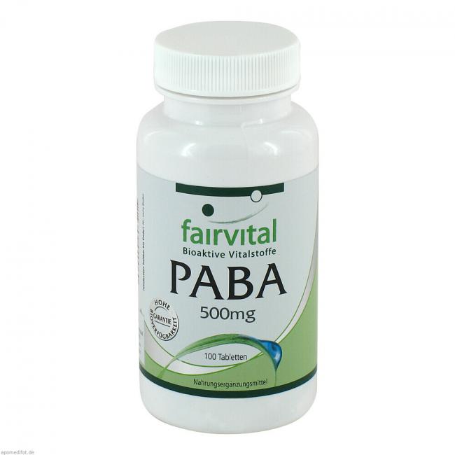 PABA 500 mg Tabletten (100 St) Preisvergleich, PZN 9190321 · MediPreis.de