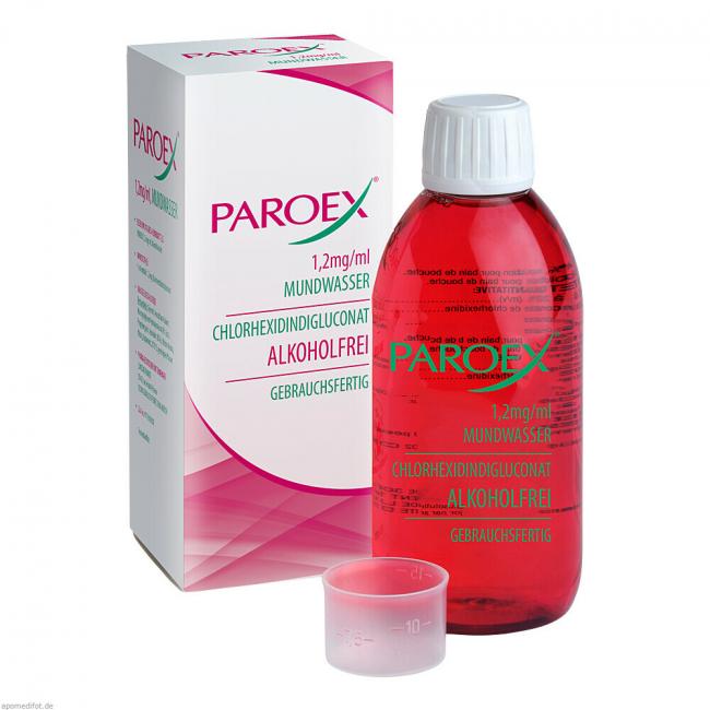 PAROEX 1 2 Mg ml Mundwasser 300 Ml Preisvergleich PZN 11529212 PAROEX 1 2 Mg ml Mundwasser 300 Ml Preisvergleich PZN 11529212