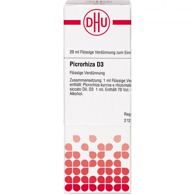 PICRORHIZA D 3 Dilution (20 ml) Preisvergleich, PZN 2104407 · MediPreis.de