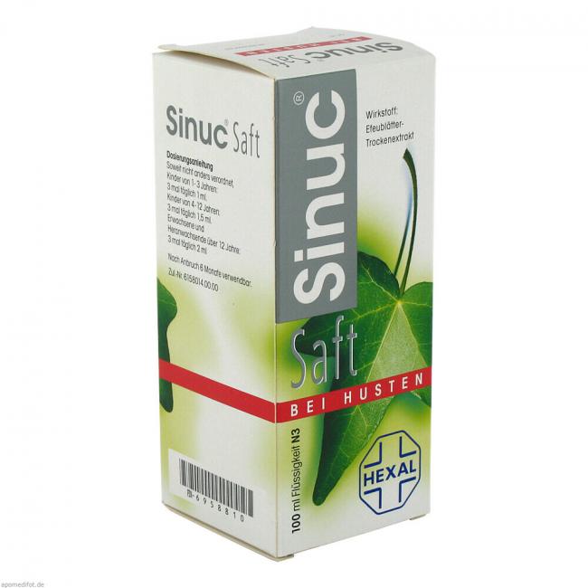 SINUC Saft (100 ml) Preisvergleich, PZN 6958810 · MediPreis.de