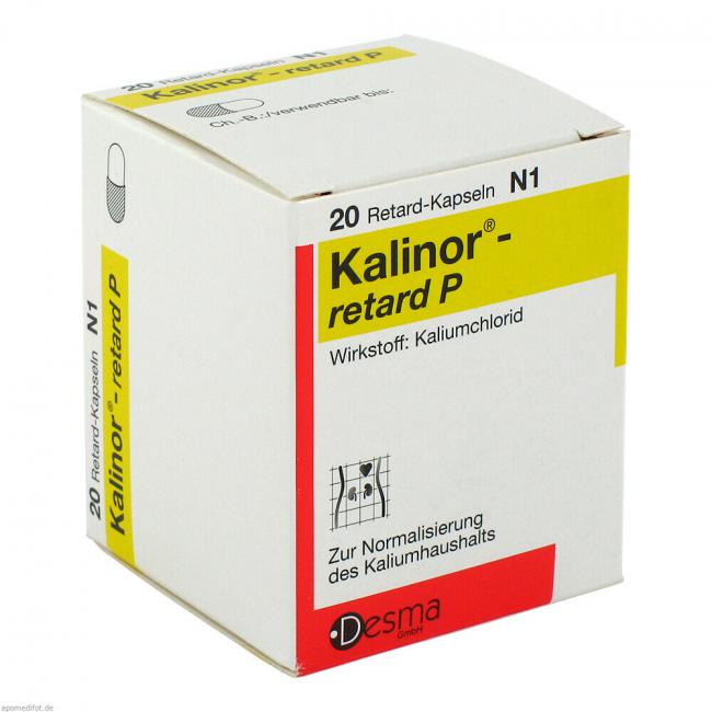 KALINOR retard P 600 mg Hartkapseln (20 St) Preisvergleich, PZN 2758209 ...
